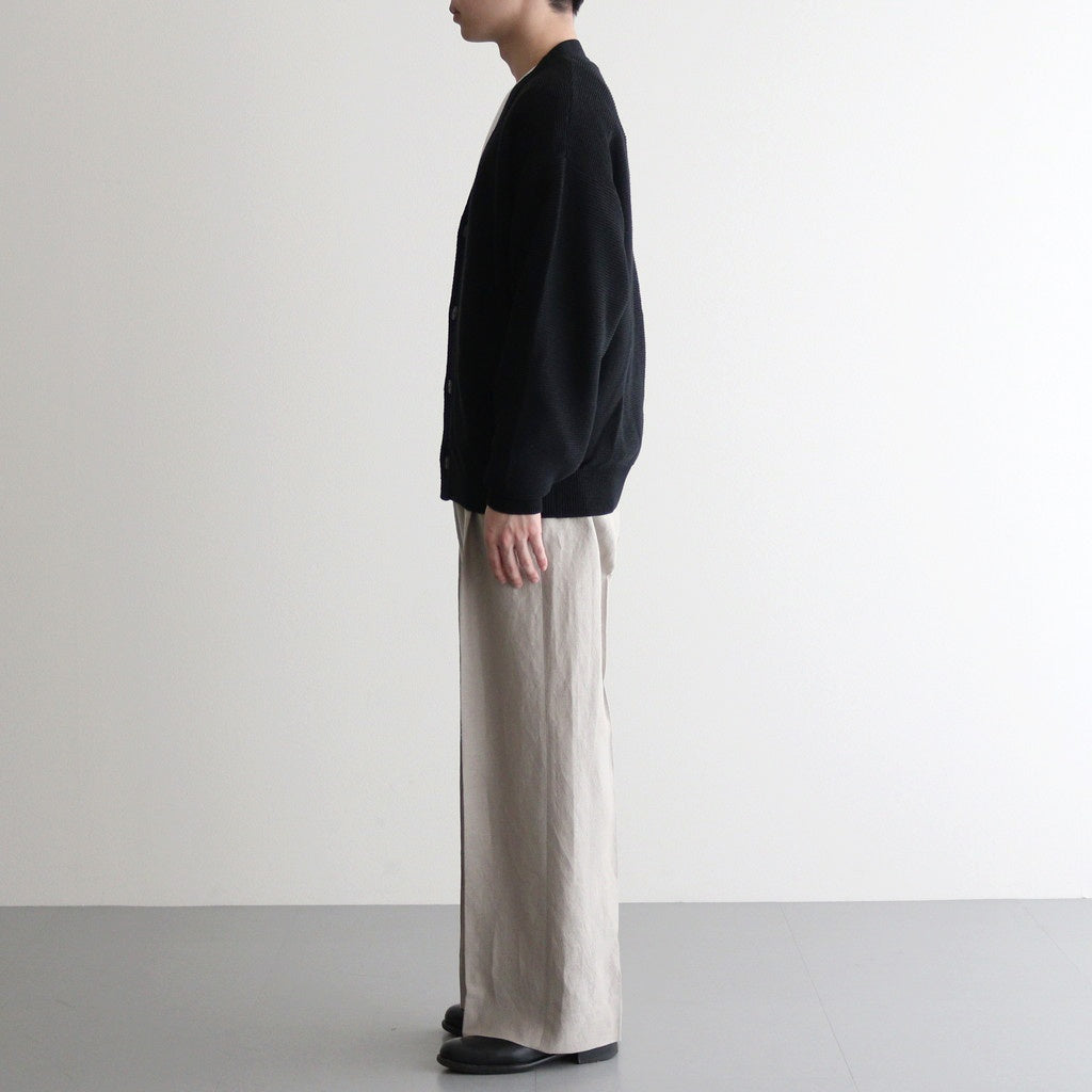 W/Li 2tuck Wide Tapered Trousers #BEIGE [NEP-SS2503M W/Li 2tuck Wide Tapered Trousers #BEIGE [NEP-SS2503M